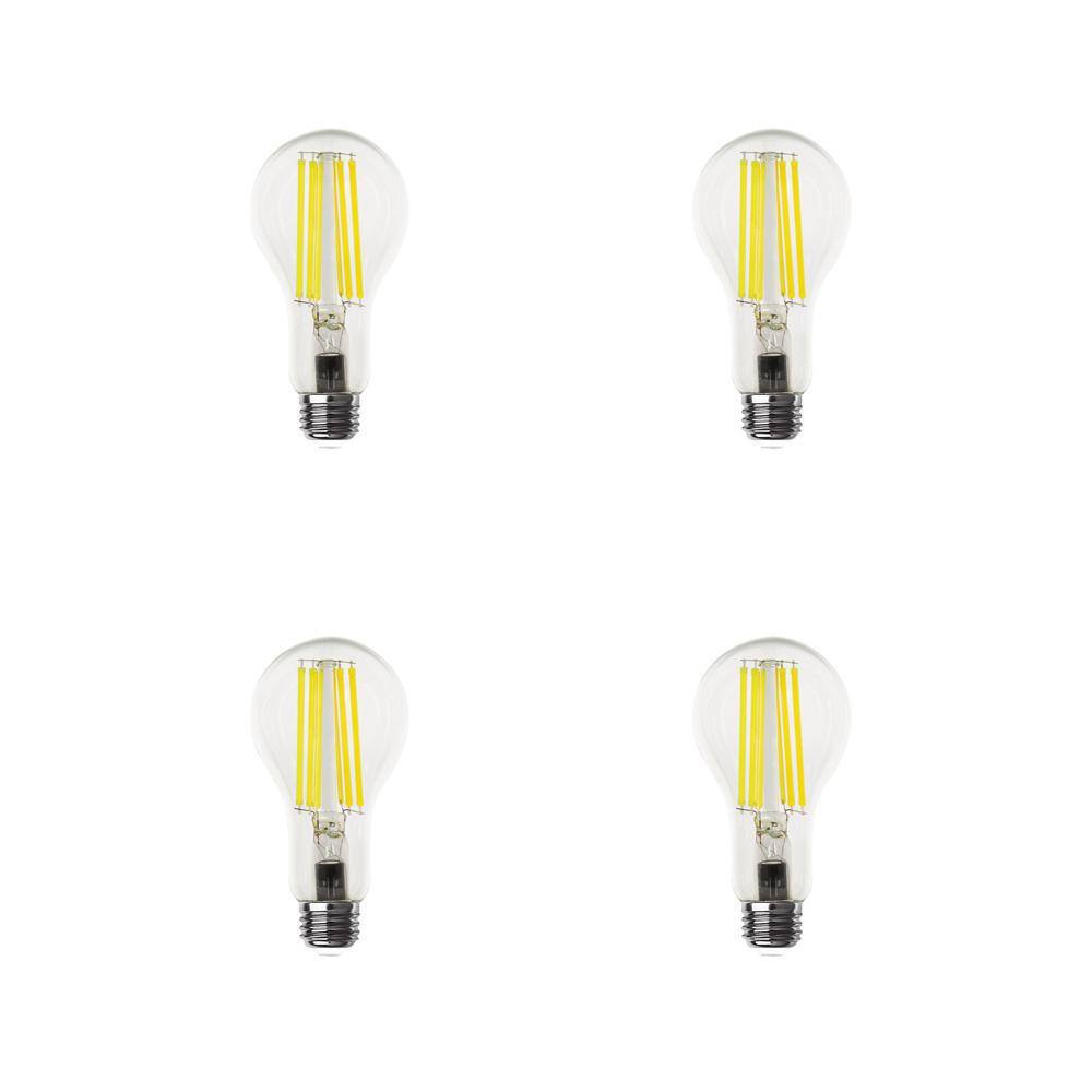 Feit Electric 150-Watt Equivalent A21 Dimmable Clear Glass Filament E26 ...