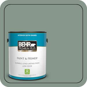 BEHR PREMIUM PLUS 8 oz. #N420-4 Underground Gardens Eggshell Enamel ...