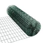 Everbilt 3 ft. x 50 ft. 16-Gauge Green PVC-Coated Steel Welded Wire Garden Fencing 83071 - The ...