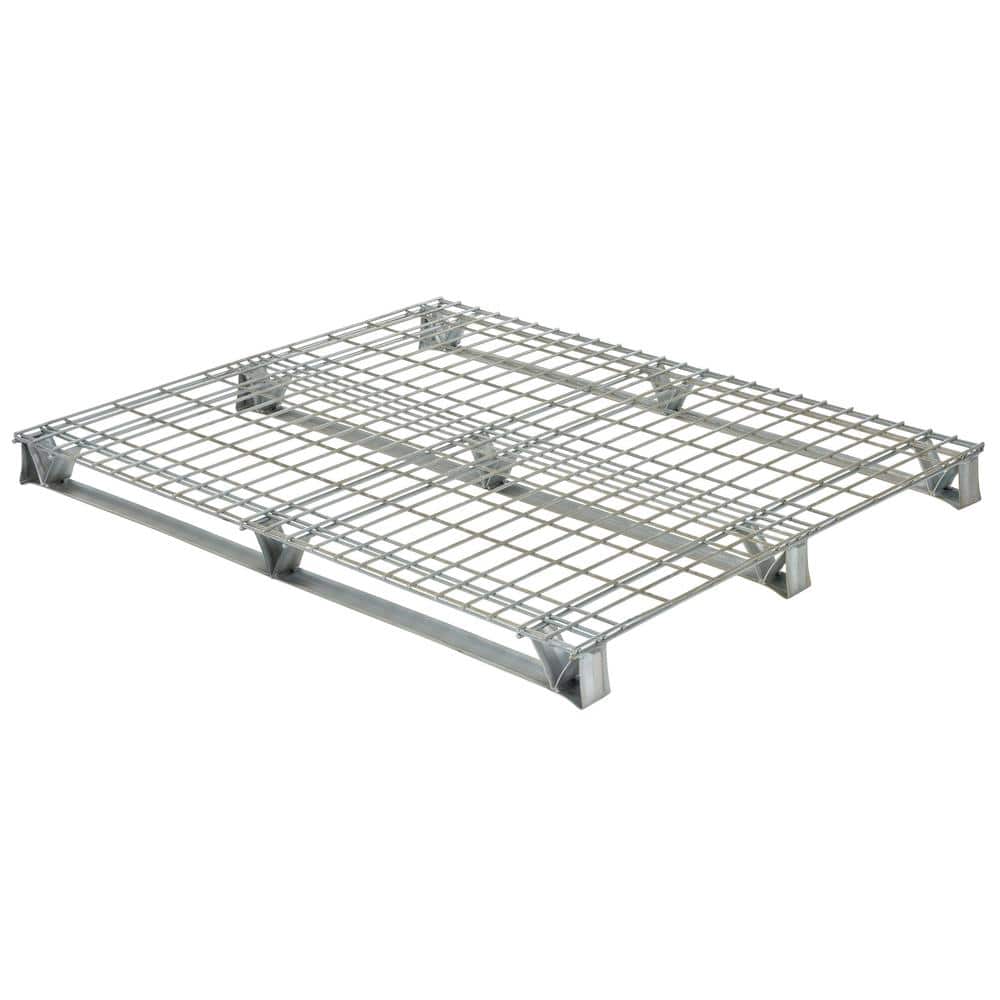 Vestil 40 in. x 48 in. x 4 in. Galvanized Steel Welded Wire Pallet WMP ...