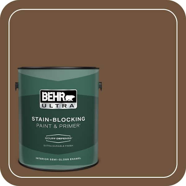 BEHR ULTRA 1 gal. #PPU4-20 Ancient Root Extra Durable Semi-Gloss Enamel ...