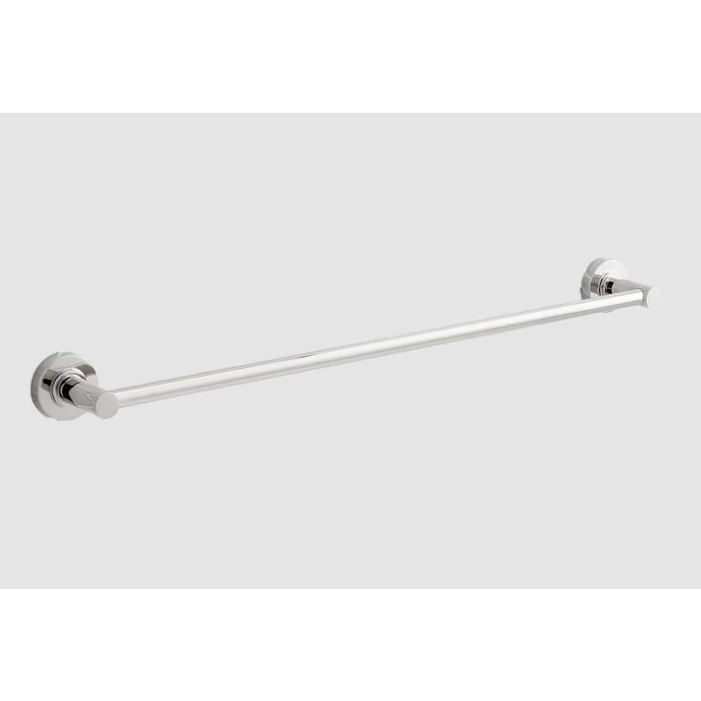 SIGNATURE HARDWARE Lexia 18 in. Wall Mounted Towel Bar in Chrome ...