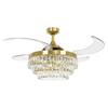 Fanaway Veil 48 in. Indoor Gold Retractable Blades Ceiling Fan with ...