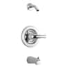 Peerless Tunbridge 1-Handle Wall-Mount Tub and Shower Faucet Trim Kit ...