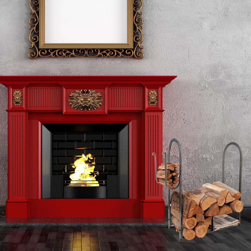 Enclume Handcrafted Large Fire Center Firewood Rack Hammered Steel ...