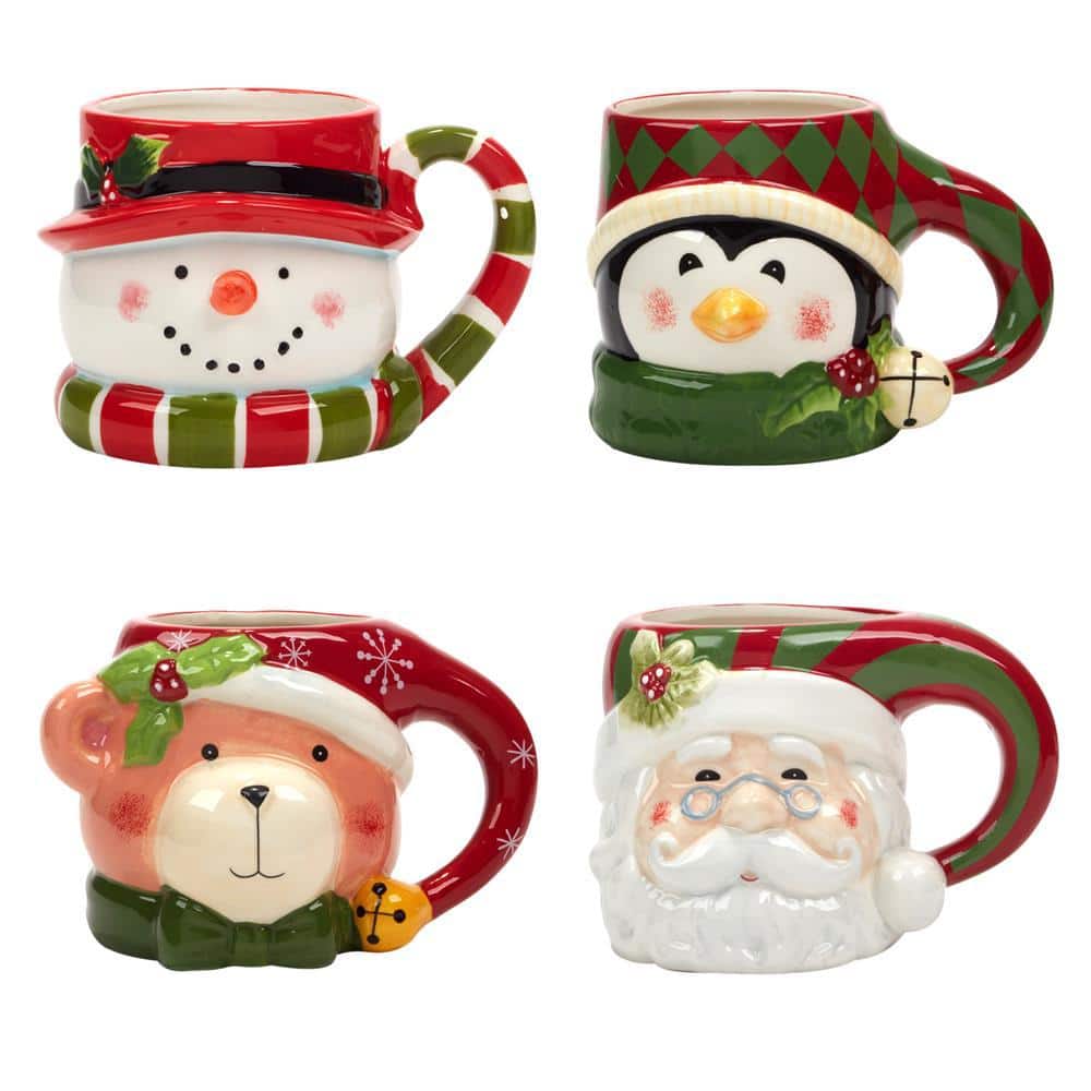 Certified International Holiday 18 oz. Multi-Colored Earthenware ...