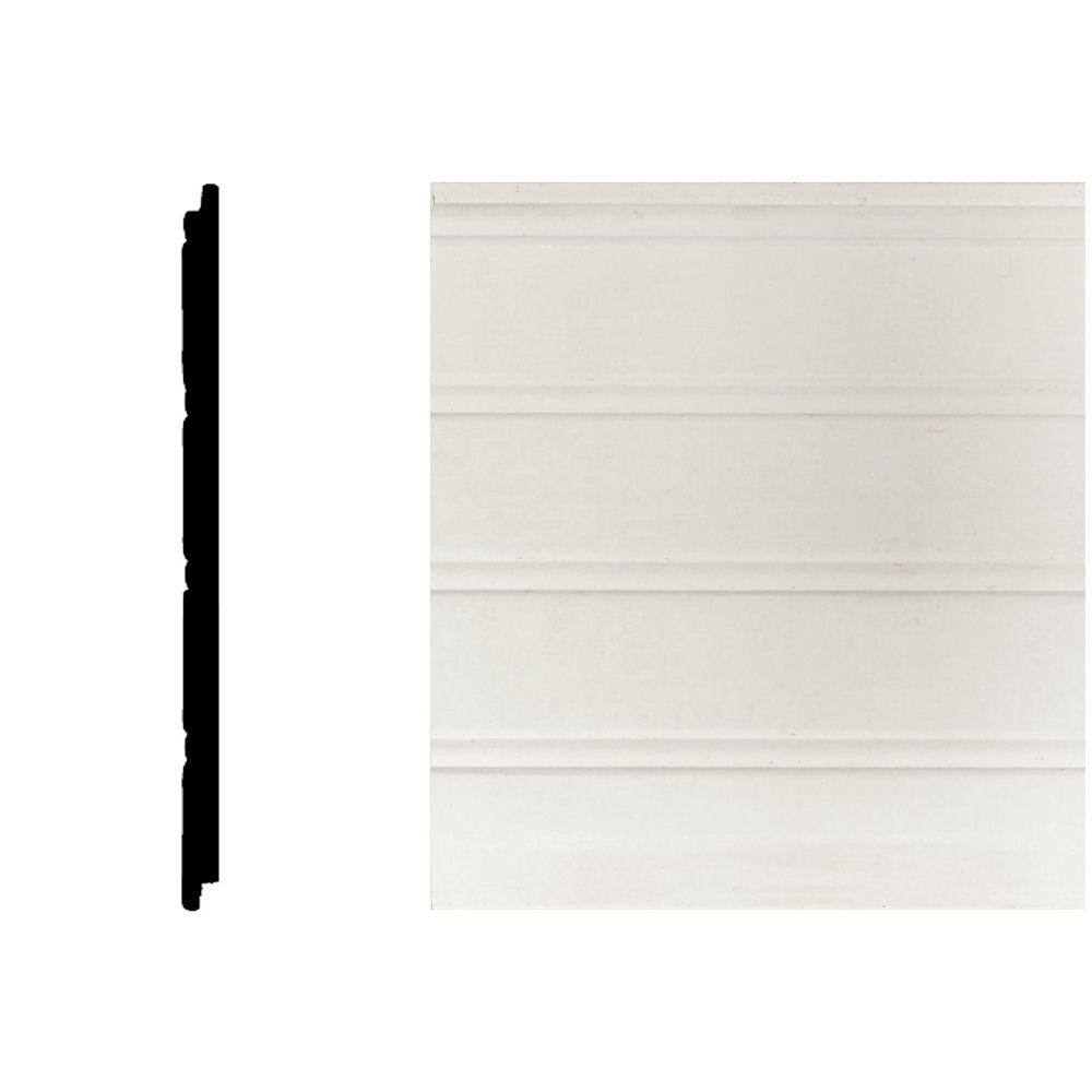 HOUSE OF FARA 5/16 in. x 5-29/32 in. x 8 ft. MDF Wainscot Panel (3 ...