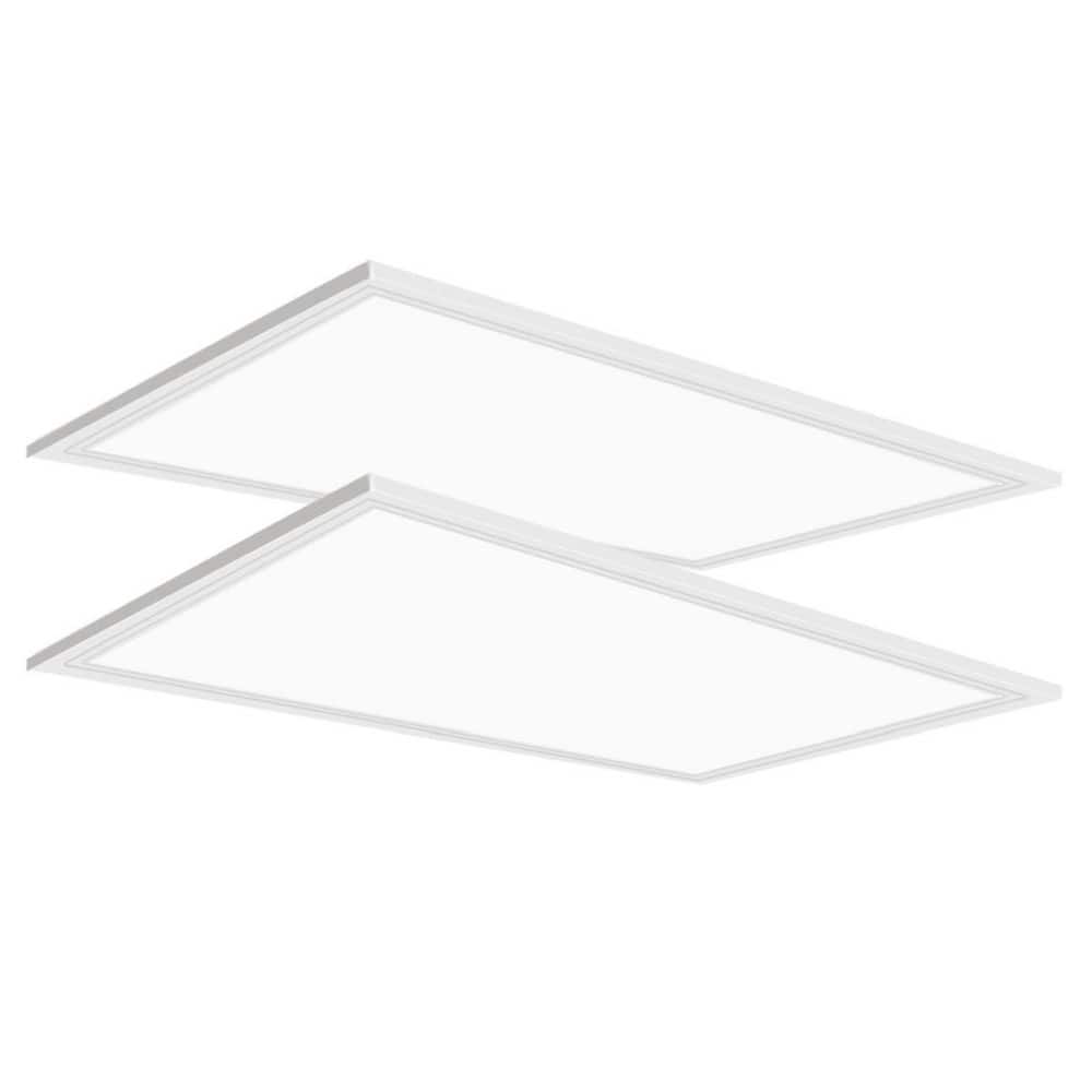KOAOEIRS 2 ft. x 4 ft. Integrated LED Flat Panel Light with Emergency ...
