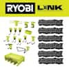 RYOBI LINK Wall Storage Kit (20-Piece) with LINK Tool Organizer Shelf ...