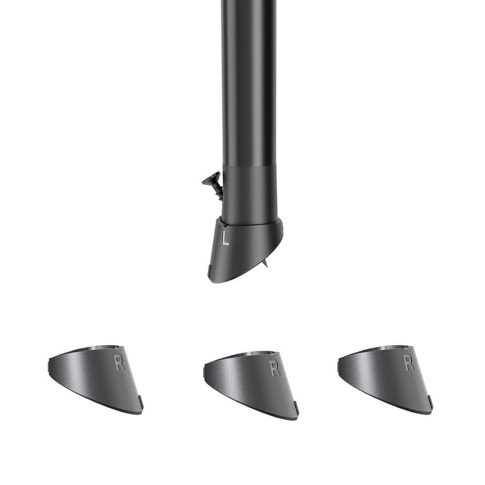 Afoxsos 50 Pack 3/4 Black Nylon Slant Shoes for 22°–42° Angled Railings ...