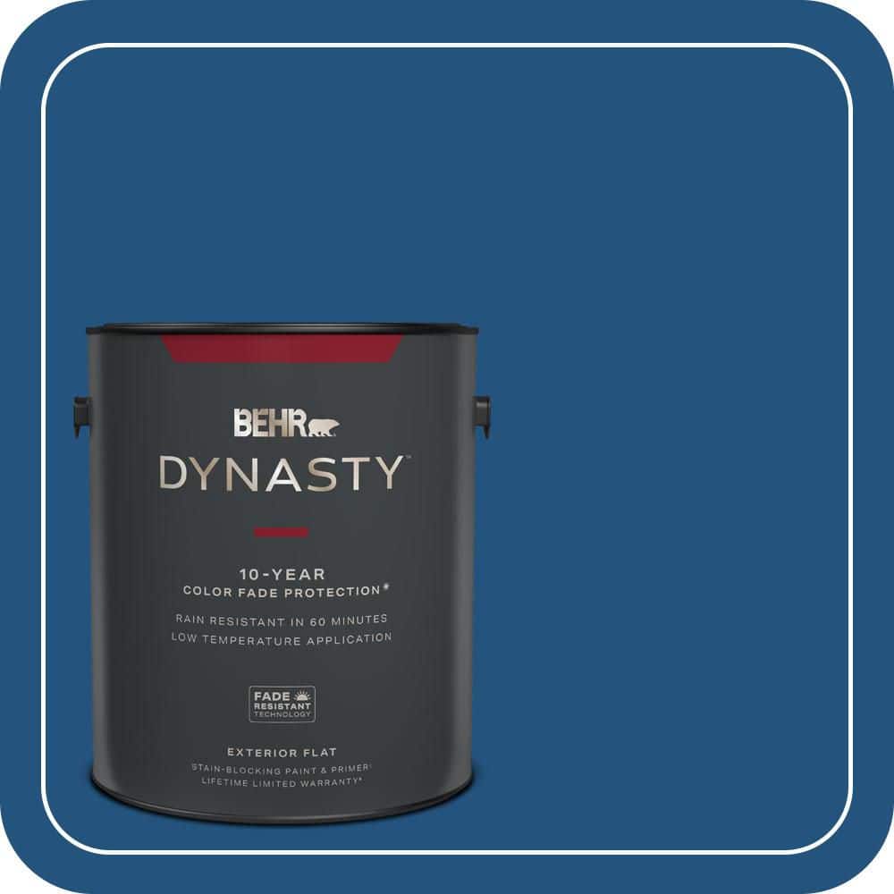 BEHR DYNASTY 1 gal. #S-H-570 Blueberry Twist Flat Exterior Stain ...