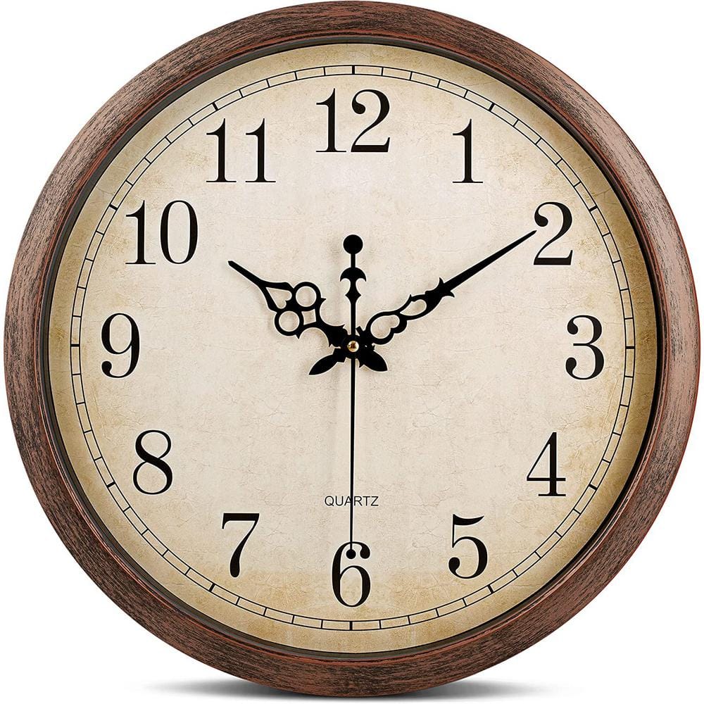 Cubilan Vintage Brown Wall Clock MM2M01 - The Home Depot
