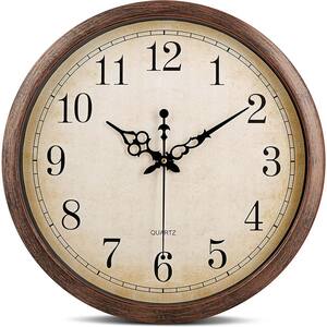Cubilan Vintage Brown Wall Clock MM2M01 - The Home Depot