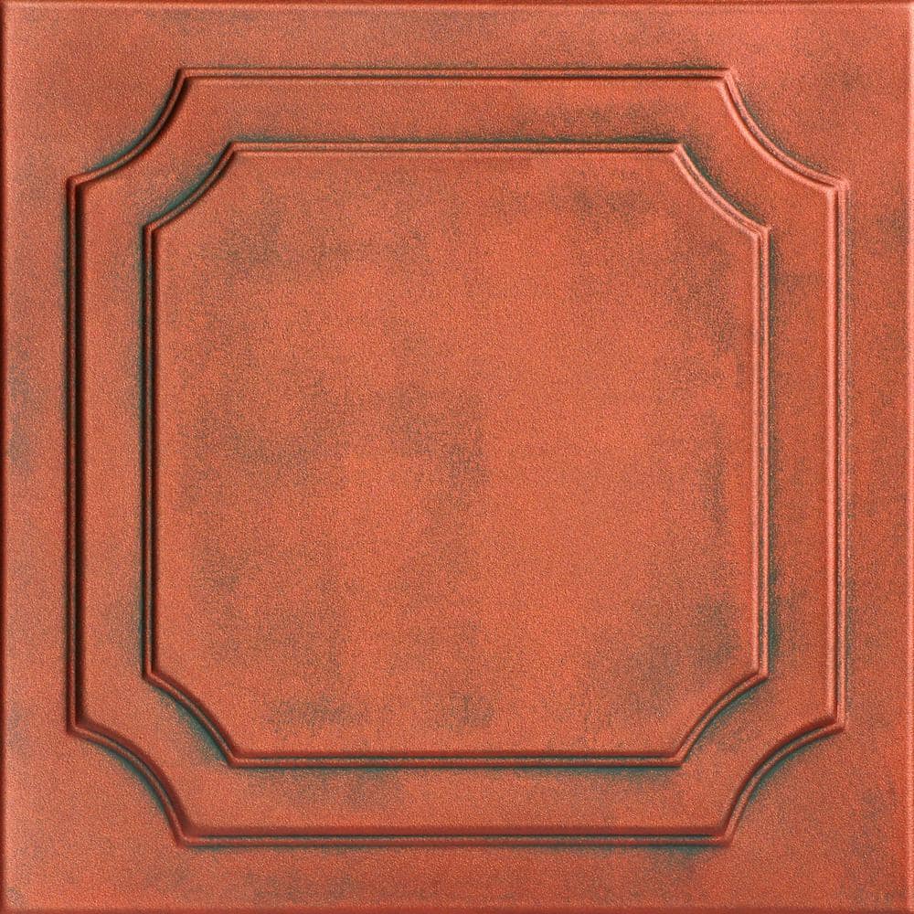 A La Maison Ceilings Virginian 1.6 ft. x 1.6 ft. Glue Up Foam Ceiling ...