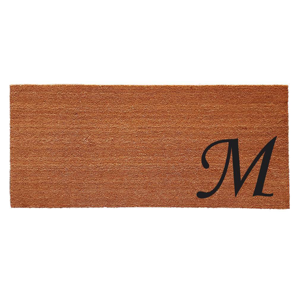 Calloway Mills Urban Chic 24 in. x 48 in. Monogram M Door Mat ...
