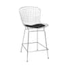 Mod Made Mid Century Modern Chrome Wire Metal Bar Stool-Black MM-8033L ...