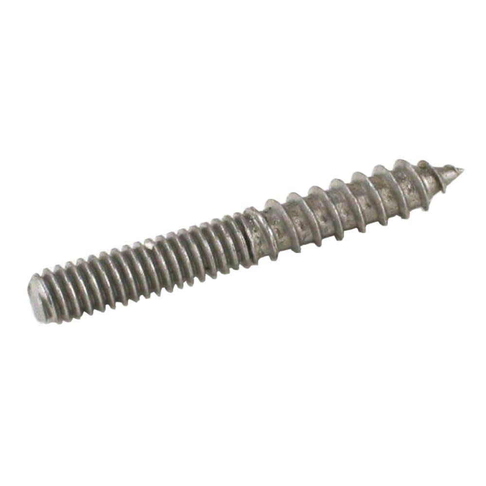 Everbilt 5/16-18 tpi x 2 in. Coarse/Standard Steel Plain Hanger Bolts ...