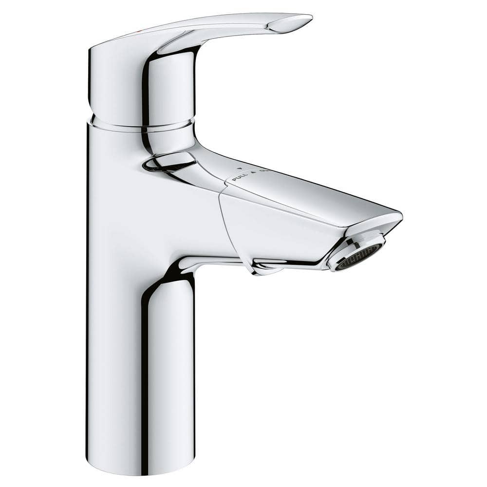 GROHE Eurosmart Single Handle Single Hole Medium Bathroom Faucet with ...