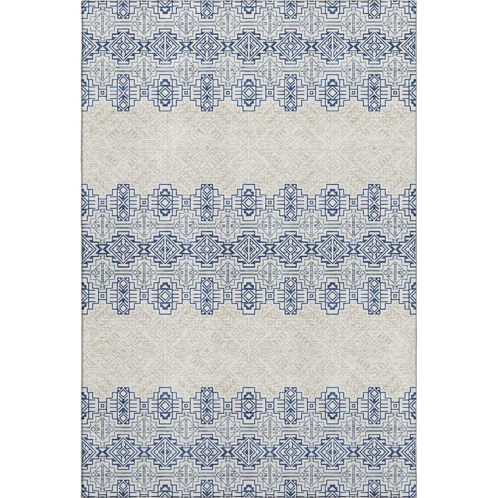 Addison Rugs Mayfield Premium Machine Washable Abstract AMF970 Navy 9 ...