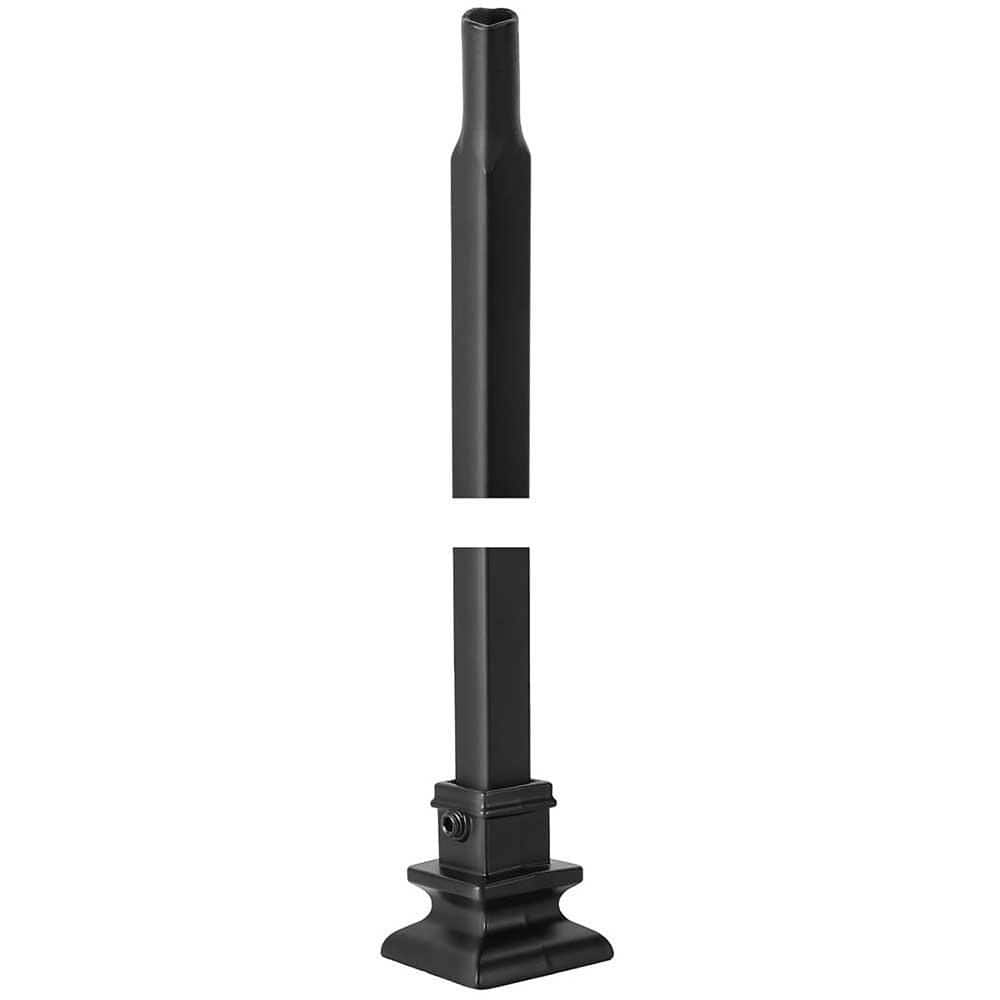 Afoxsos Wrought Iron Stair Balusters 44x1/2 Satin Black Square Tube ...