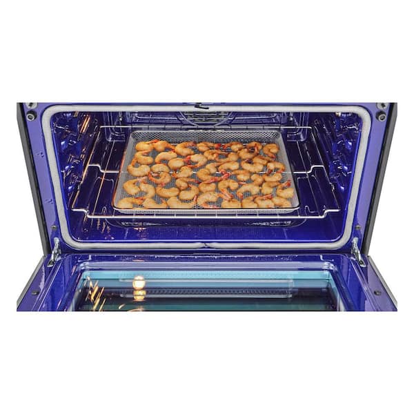 LG 6.9 cu. ft. Smart Slide-In Double Oven Gas Range with ProBake and ...