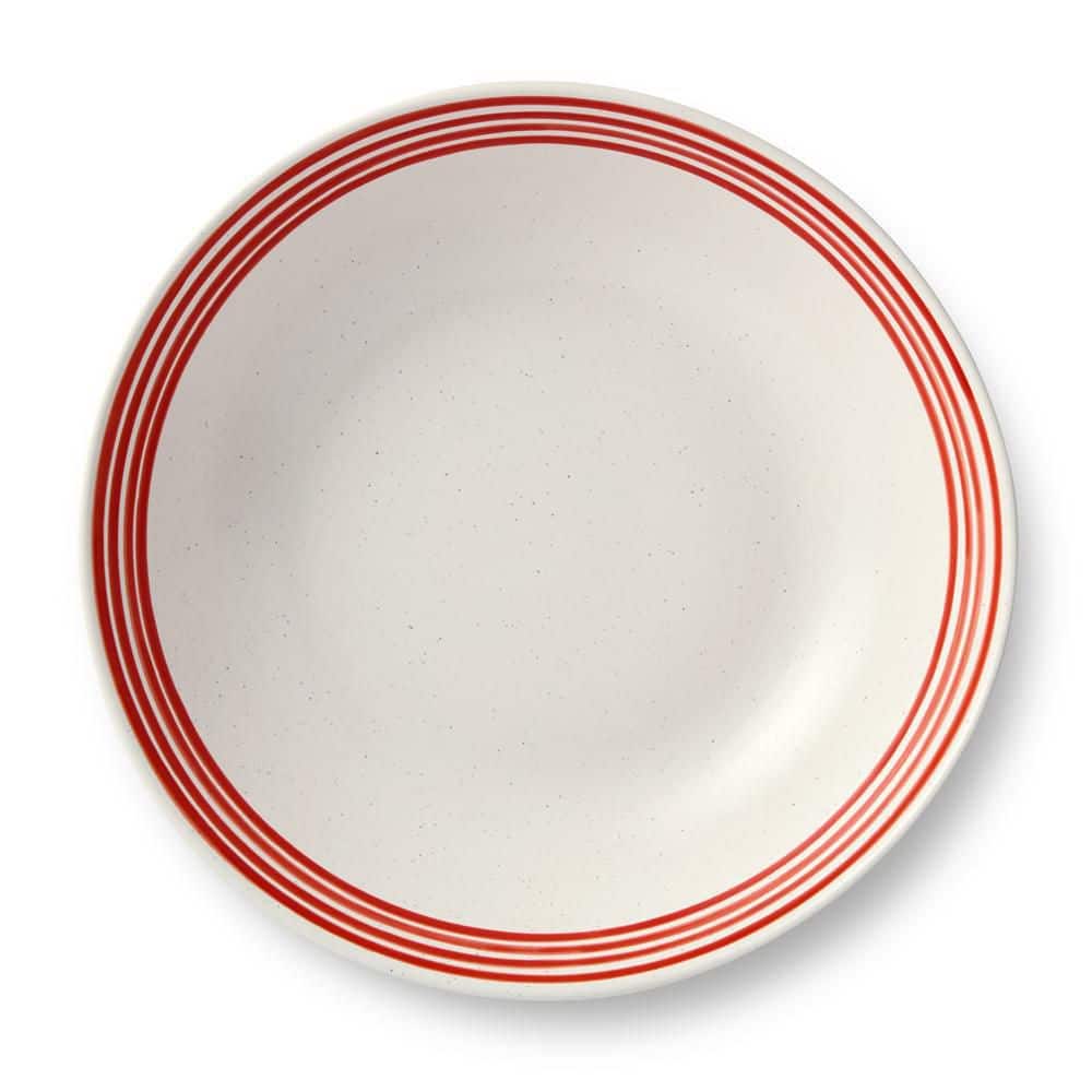 Certified International Dockside 12.5 in. 112 fl. oz. Red Stoneware ...