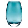 Badash Crystal Crescendo Peacock Blue European Mouth Blown Oval Thick ...