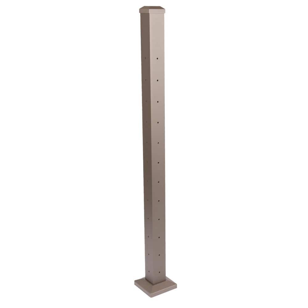 Deckorators Cable Rail 2-1/2 in. x 2-1/2 in. x 44 in. Textured Bronze ...