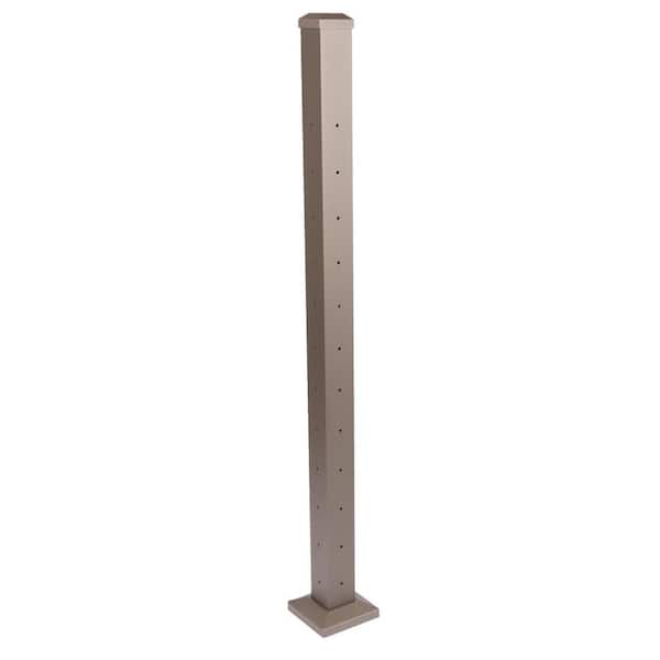 Deckorators Cable Rail 2-1/2 in. x 2-1/2 in. x 44 in. Textured Bronze ...