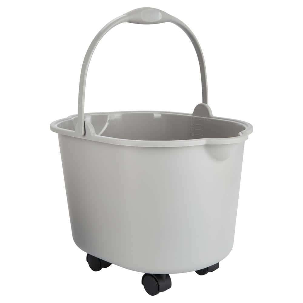 HDX 20 qt. Rolling Bucket 482109 - The Home Depot