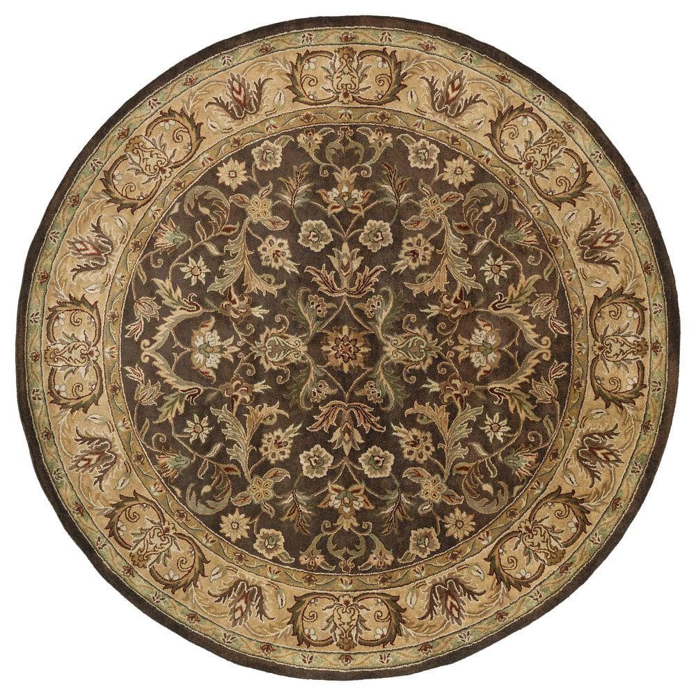 Kaleen Mystic William Chocolate 9 ft. x 9 ft. Round Area Rug 6001-40-99 ...