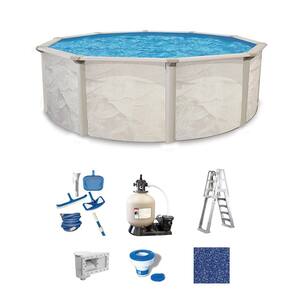 AQUARIAN Liberty 27 ft. Round 52 in. Deep Hard Sided Above Ground ...