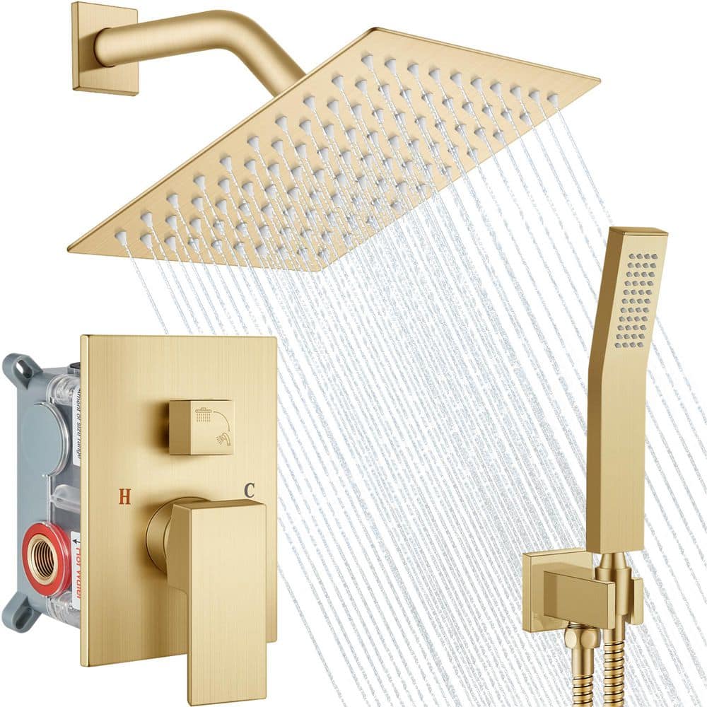 PICTURESQUE CENDU LLC 1-Handle Wall Mount Shower Trim Kit in Brushed ...