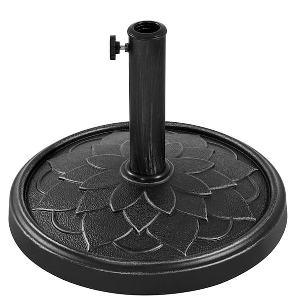 Concrete Round Patio Umbrella Base in Black 2865CanH5 - The Home Depot