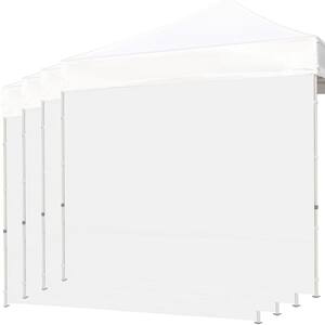 CoastShade 10 ft. x 10 ft. Red Commercial Pop Up Canopy Sidewall Kit (3 ...