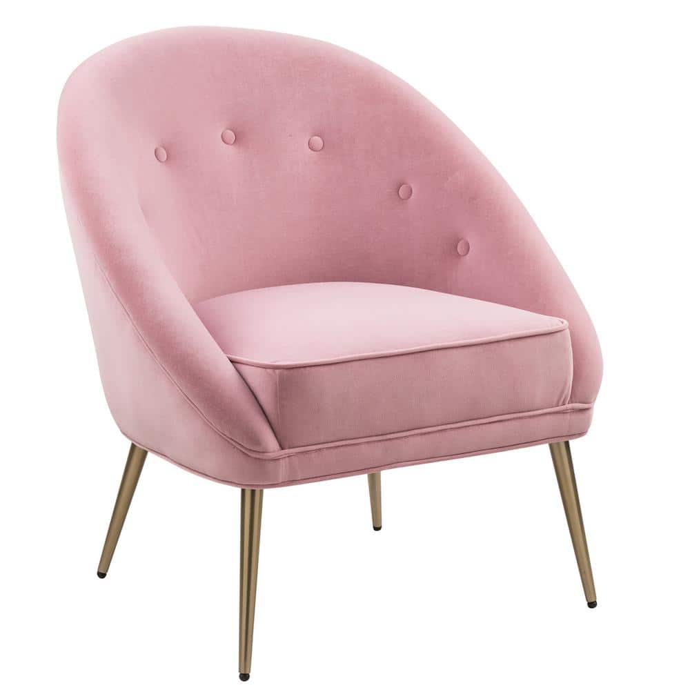Homy Casa Contento Pink Upholstery Accent Arm Chair HD-CONTENTO PINK ...