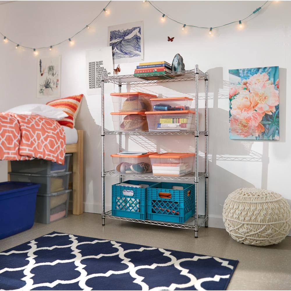 HDX 6-Tier Commercial Grade Heavy Duty Steel Wire Shelving Unit in ...