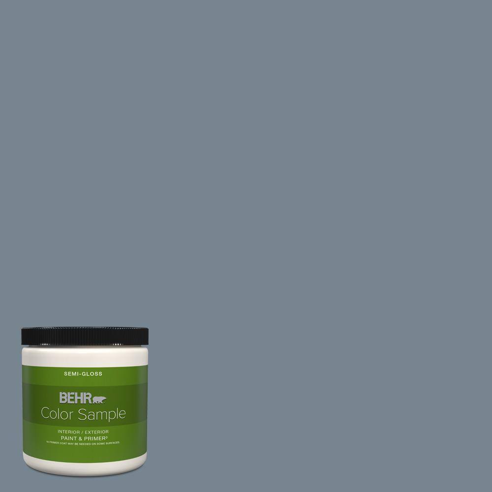 BEHR PREMIUM PLUS 8 oz. #PPU14-05 Forever Denim Semi-Gloss Interior ...