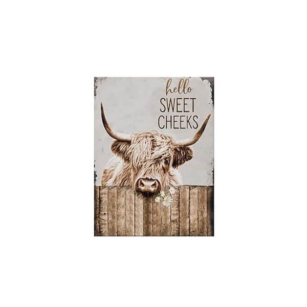 Highland Cow Bathroom Decor Wall Art Funny Rustic Cow Pictures Wall ...