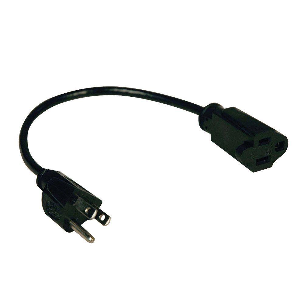 Tripp Lite 1 ft. 18/3 Standard Power Extension Cord P022-001 - The Home ...