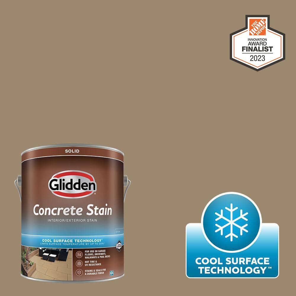 Glidden 1 gal. PPG1085-5 Sauteed Mushroom Solid Interior/Exterior ...