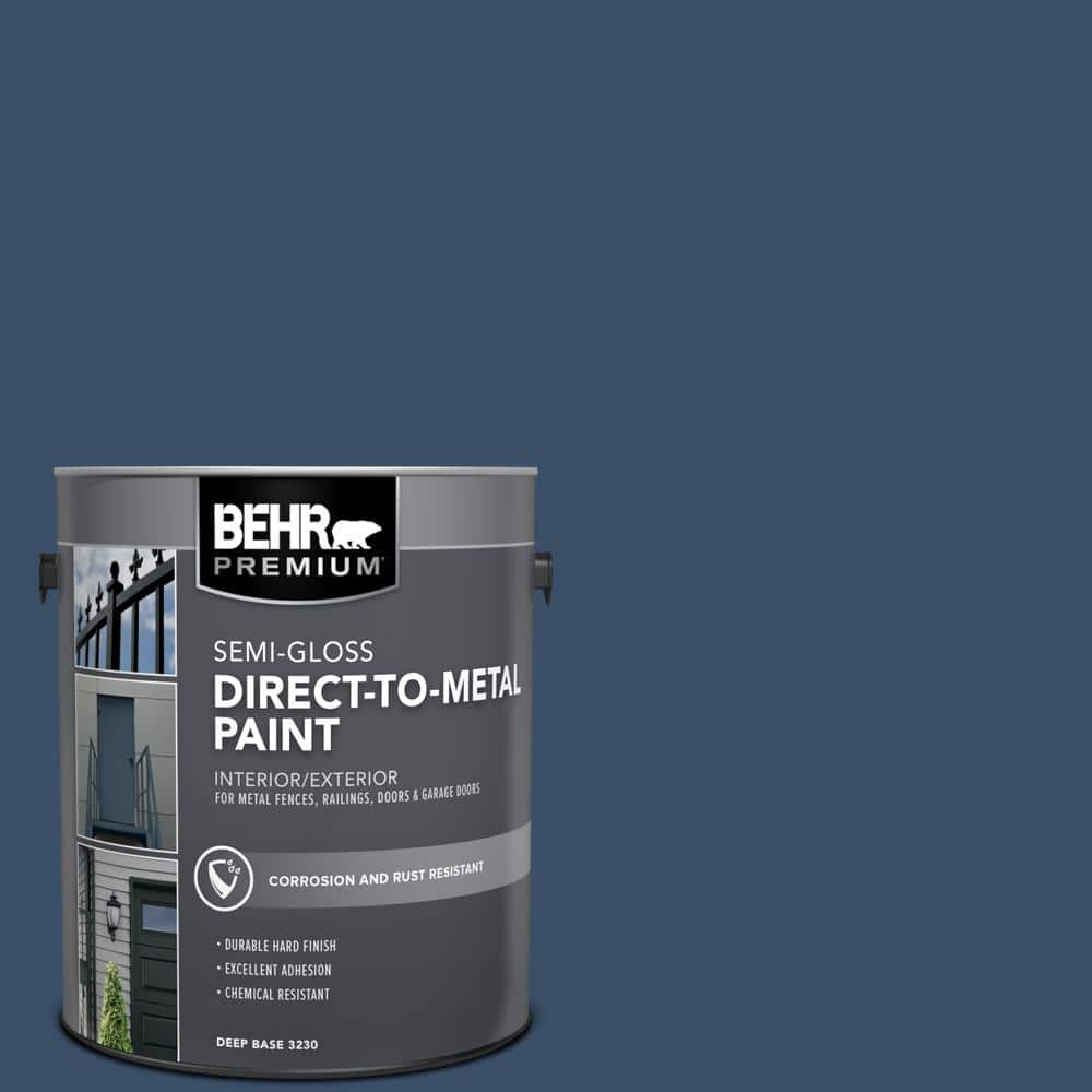 BEHR PREMIUM 1 gal. #M510-7 Inked Semi-Gloss Direct to Metal Interior ...