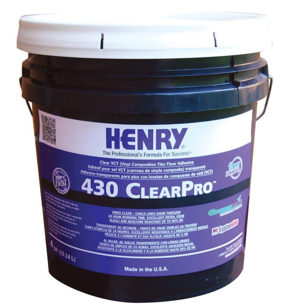 Henry 430 4 gal. ClearPro VCT Adhesive (24 Pail Pallet) 41055 - The ...