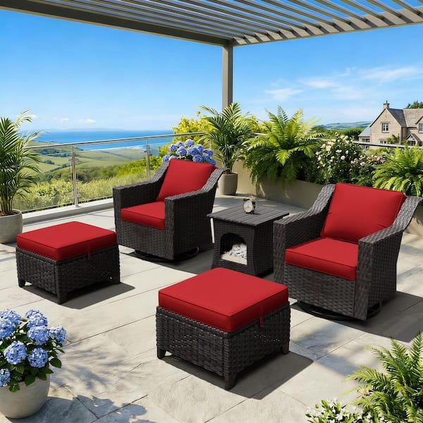 Patio Furniture Red Cushions
