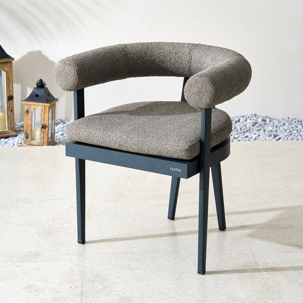 moda furnishings Malba Aluminum Fabric-Covered Patio Outdoor Dining ...