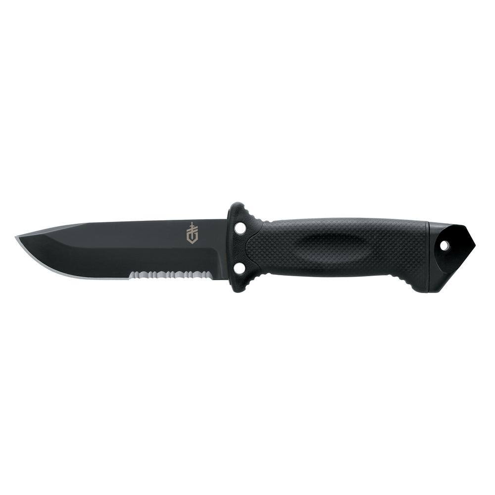 Gerber 4 in. Steel Drop Point Straight Edge Knife 22-01629 - The Home Depot