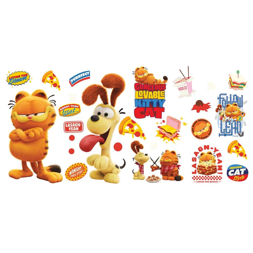 RoomMates The Garfield Movie Orange Wall Decals RMK5355SCS - The Home Depot