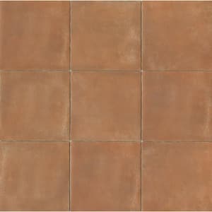Bedrosians Cotto Nature 14 in. x 14 in. Glossy Siena Porcelain Floor ...