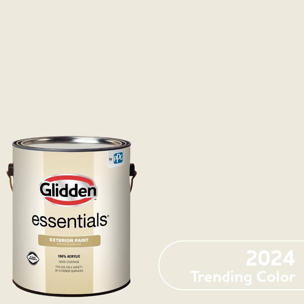 Glidden Essentials 1-gal. PPG18-09 Garlic Clove Satin Exterior Paint ...