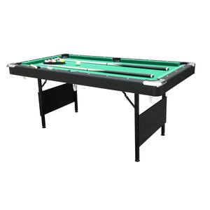 Sudzendf 3-in-1 Green Portable Pool Table with Billiard Balls, Brush ...